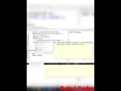 The Given Number is Prime Number or Not in Java #gokulcoder #shorts #javaprogramming - YouTube