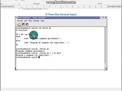 Linux/Kabuk Programlama - YouTube