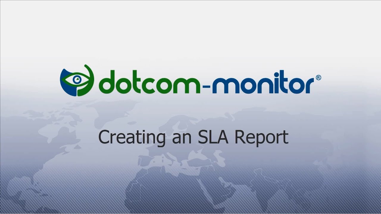 How To: Creating a Service Level Agreement (SLA) Report | Website ...