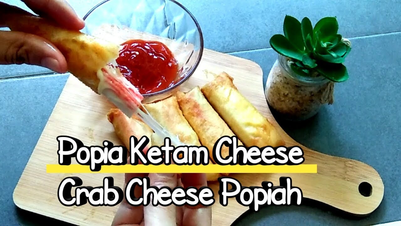 Popia isi ketam cheese! CRAB Cheese Popiah - YouTube