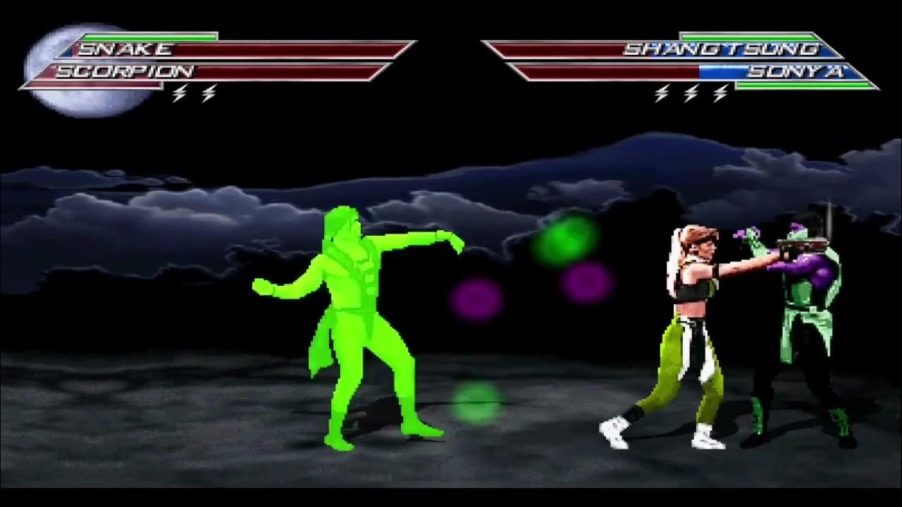 Snake and Cyber Scorpion vs Shang Tsung and Sonya Mortal Kombat New Era Tournament - YouTube