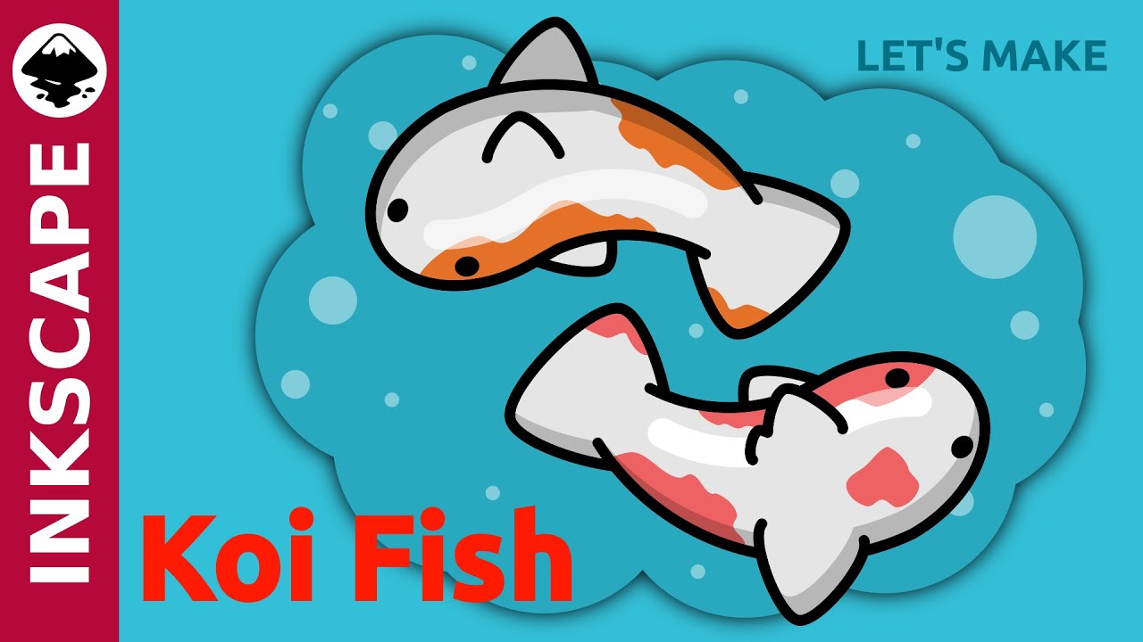 Inkscape Tutorial: How to draw Koi Fish - YouTube