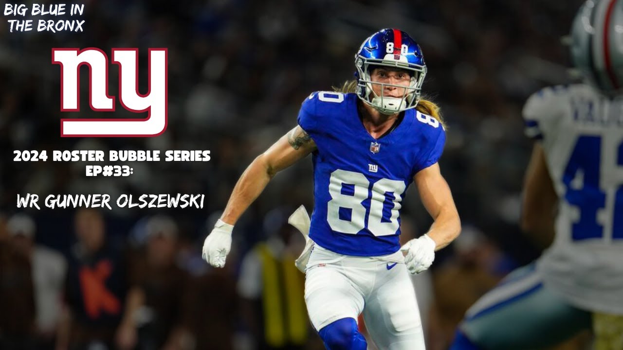 2024 New York Giants Roster Bubble Series EP #33: WR Gunner Olszewski ...