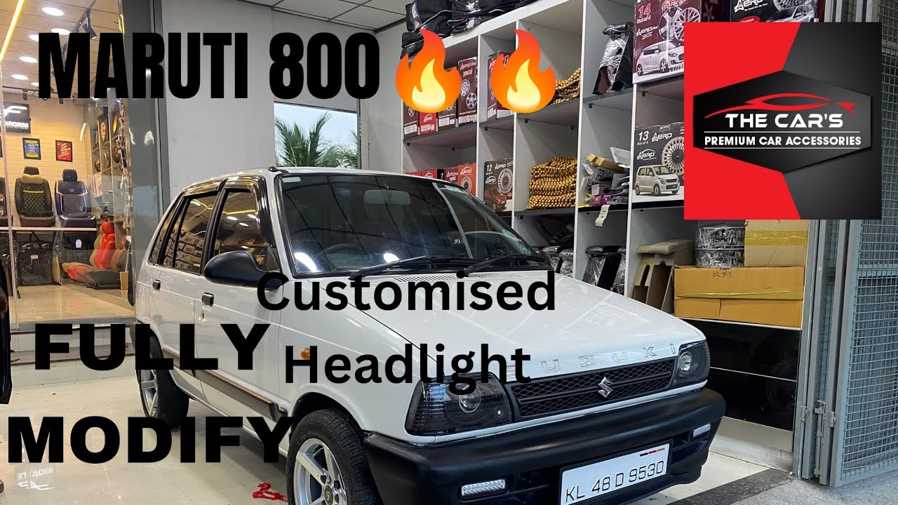 CUSTOMISED HEADLIGHT+STEREO|| MARUTI 800|| THE CAR'S|| BUND ROAD ...