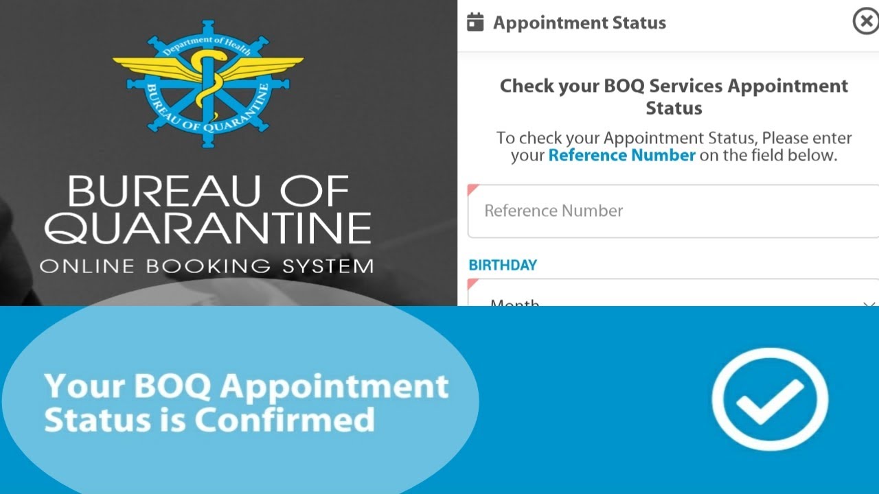 HOW TO VIEW YOUR APPOINTMENT STATUS IN BOQ FOR INTERNATIONAL ...