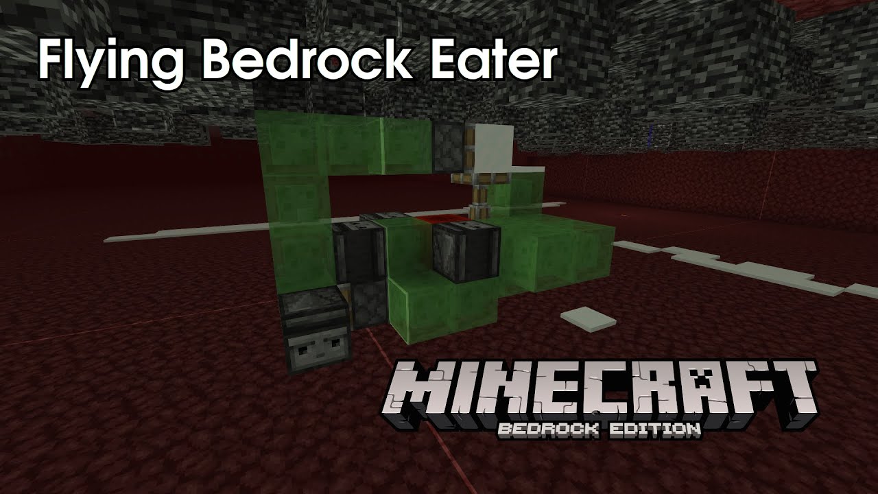Minecraft Magic: Rideable Bedrock Removal Machine - YouTube