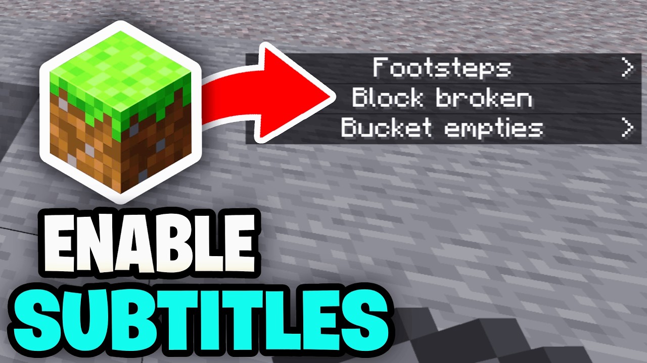 How To Turn On Subtitles In Minecraft Bedrock! - IOS, Android, PC ...