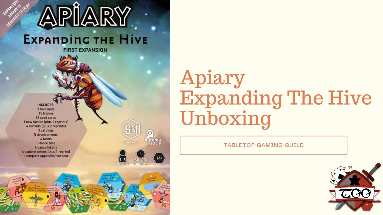 Apiary Expanding The Hive Expansion Board Game Unboxing - YouTube