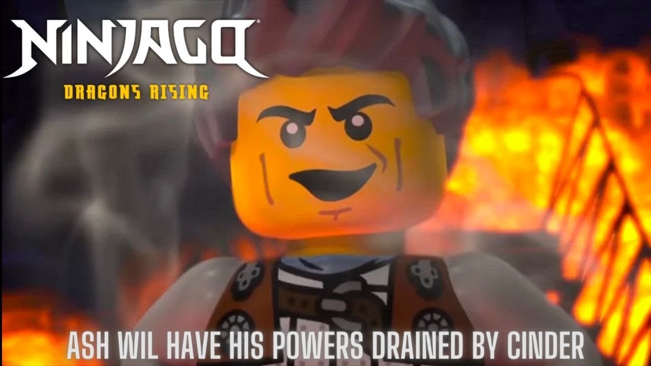 Ninjago Dragons Rising Ash Power Get Drained By Cinder - YouTube