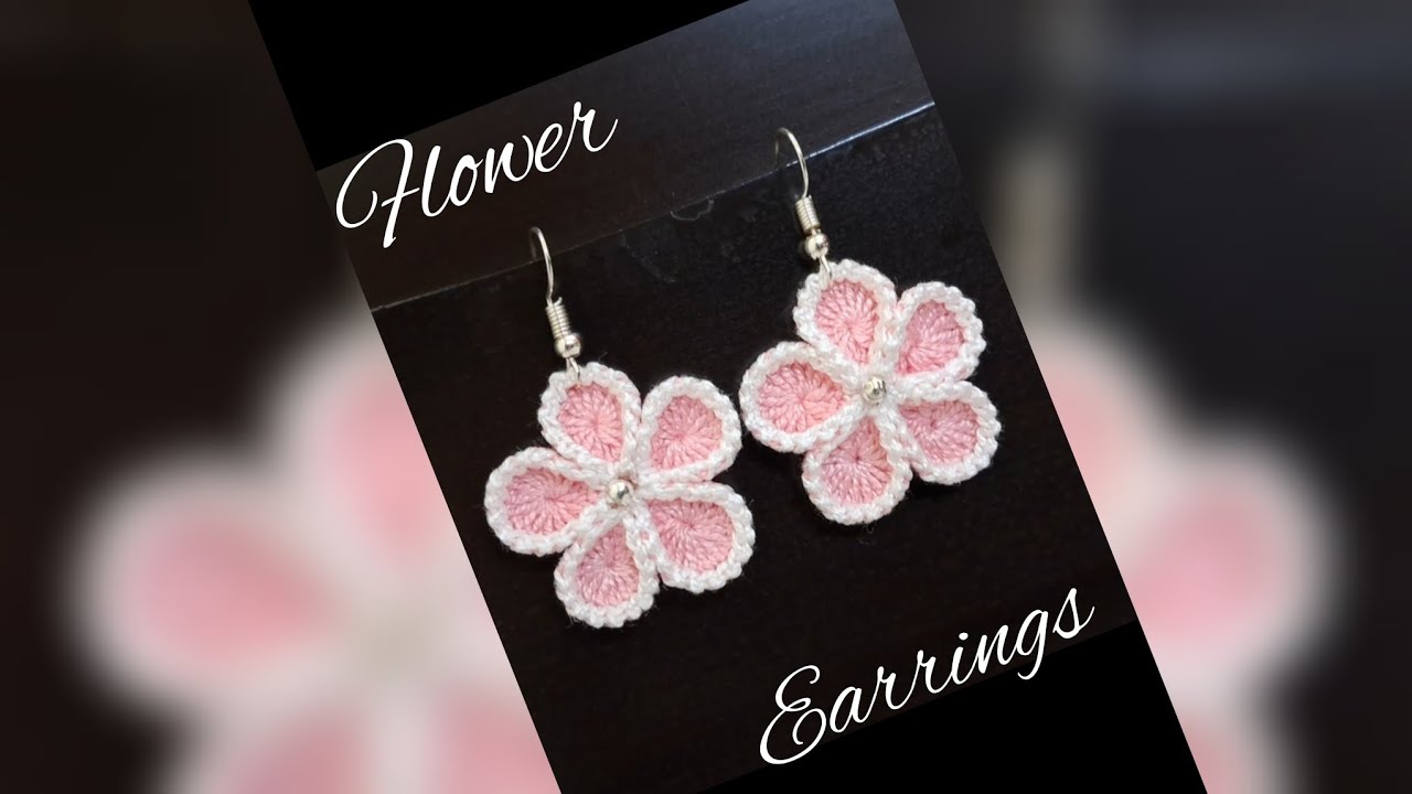 HOW TO MAKE CROCHET EARRINGS | FLOWER EARRINGS | CROCHET EARRINGS ...
