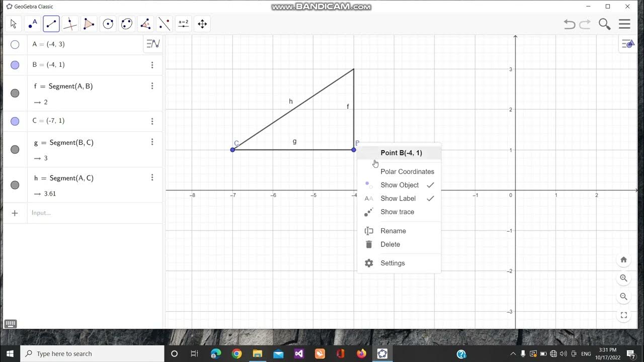 How to use GeoGebra and also learn simple method for a triangle #geogebra #triangle - YouTube