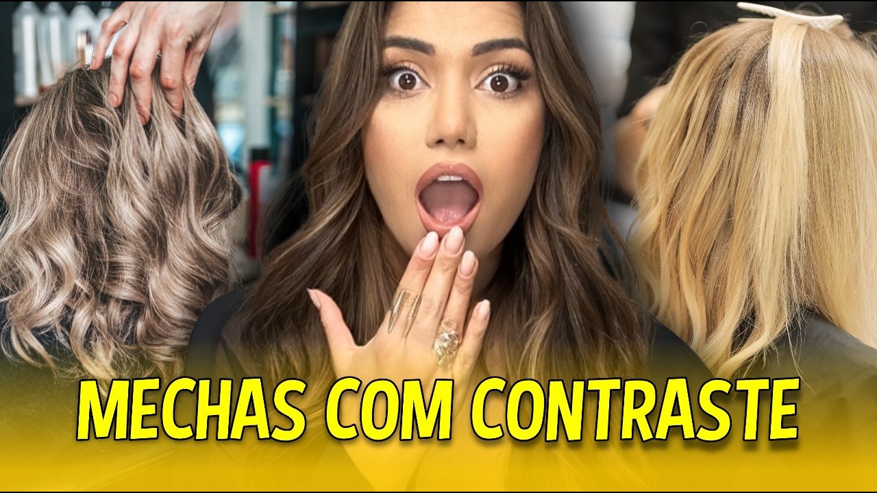 Como fazer mechas de contraste. Passo a passo para cabeleireira fazer ...