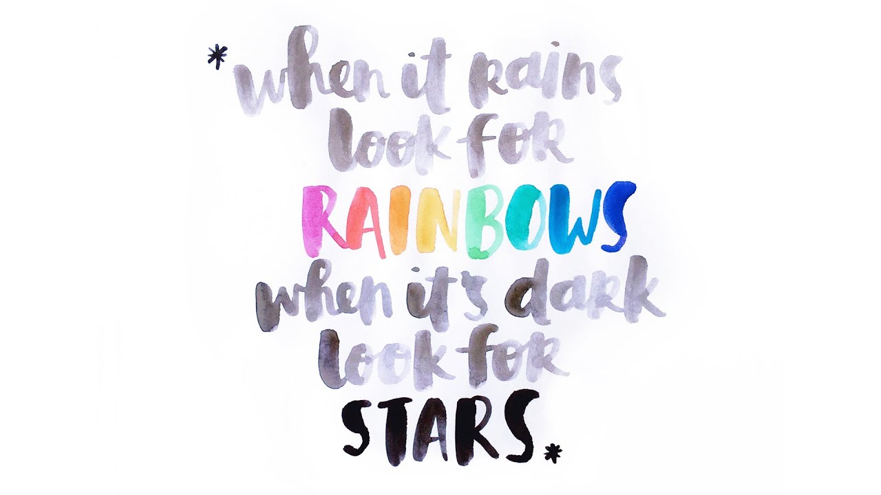 Scripting With A Water Brush + Watercolors - YouTube