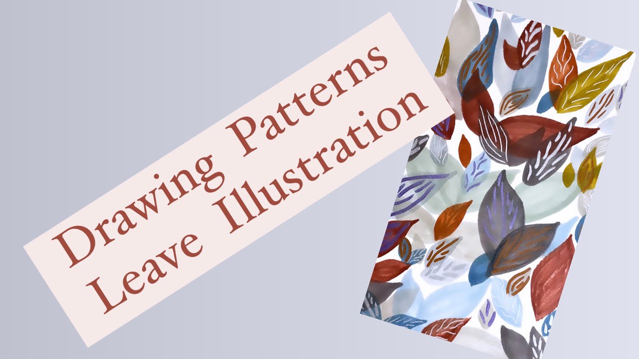 Drawing Pattern / Leave Illustration/ Easy For Beginners - YouTube
