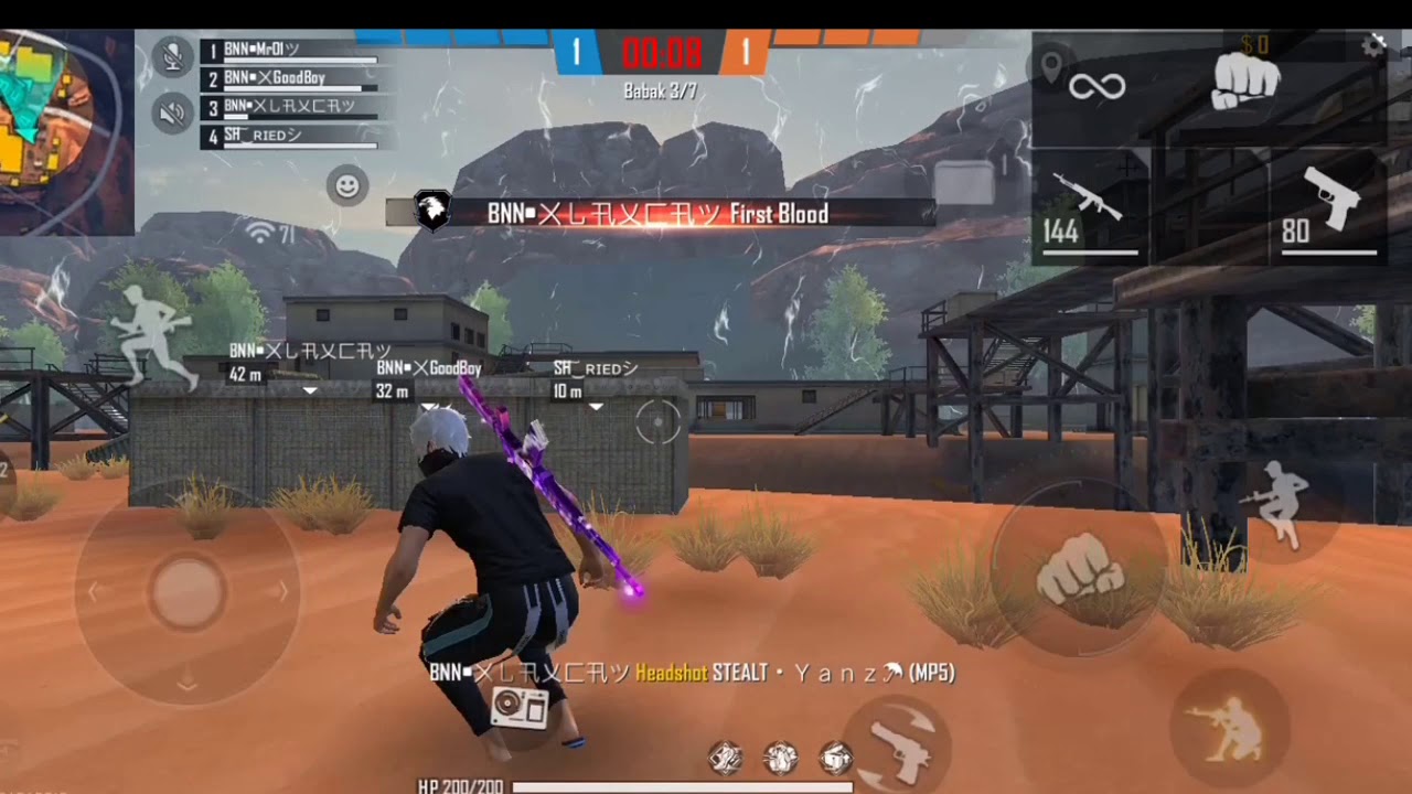 GAMEPLAY CS RENK ||FREE FIRE BATELGROUNS - YouTube