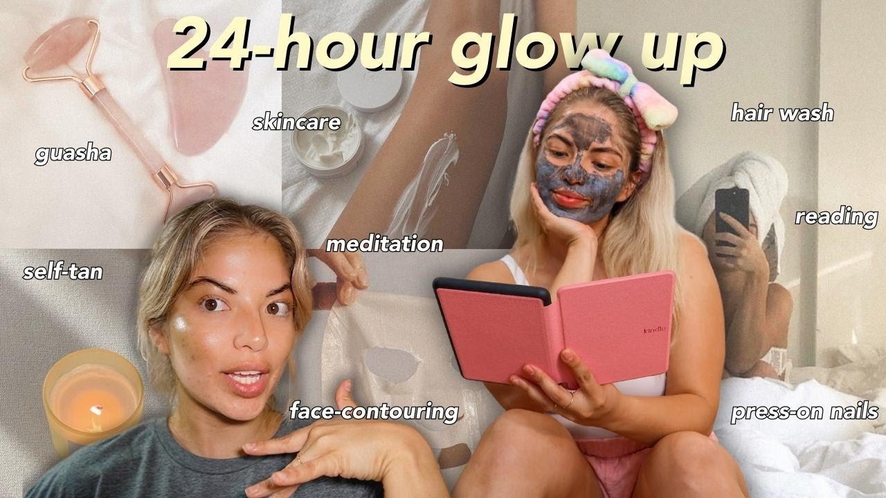 Glow up diaries 🌱: EXTREME 24 hour glow up transformation - YouTube