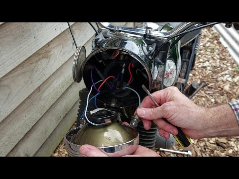 BSA BANTAM B175 NEW WIRING LOOM FITTED AND SWITCH GEAR SERVICED - YouTube