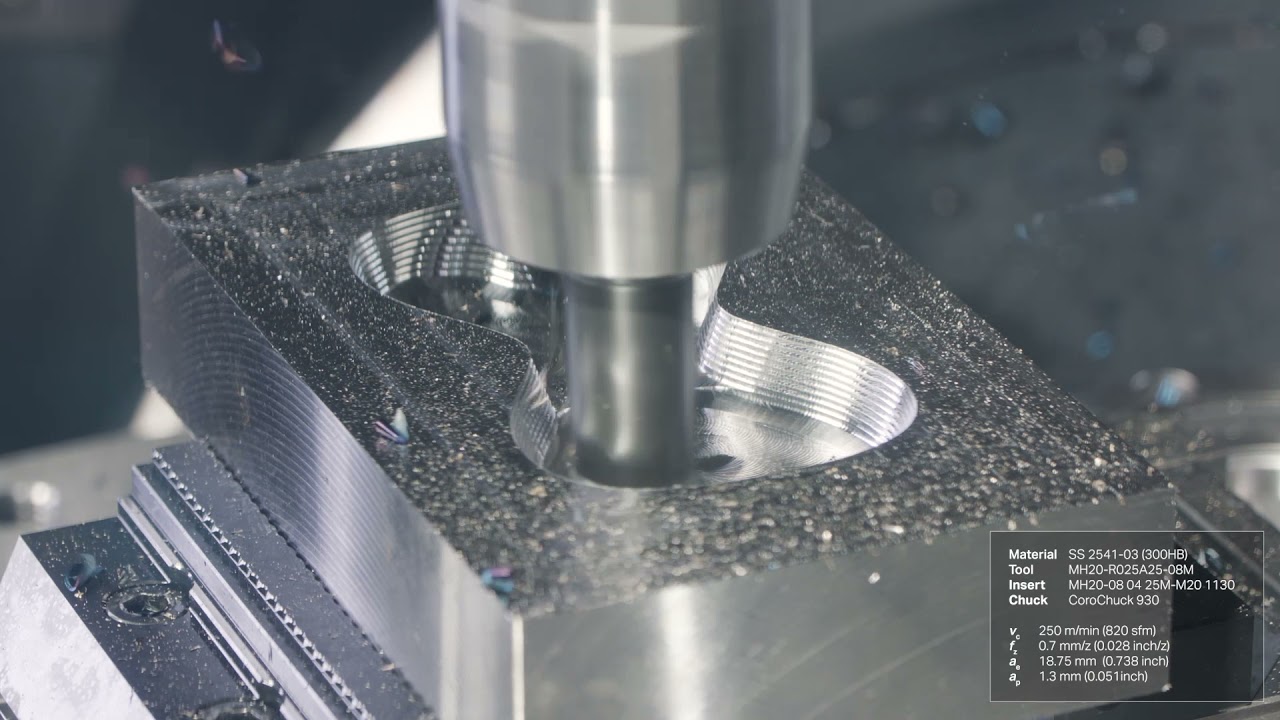 CoroMill MH20 Sandvik Coromant - YouTube