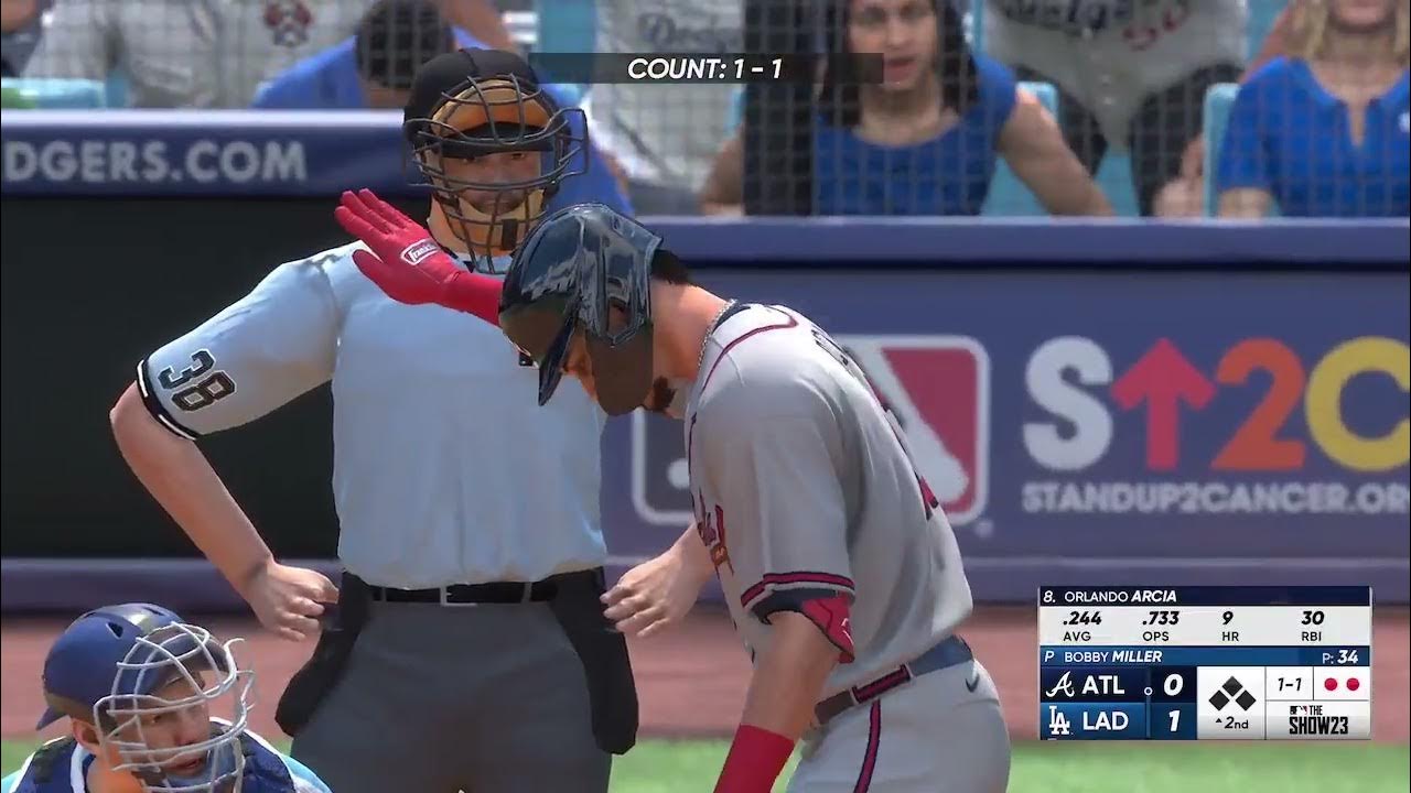 MLB 23 The Show Atlanta at LA Dodgers Game 4 - YouTube