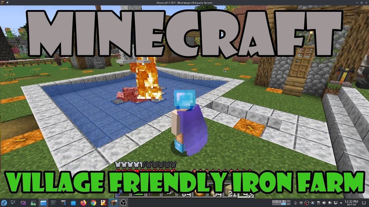 Minecraft – Village Friendly Iron Farm – Iron Golem Population Control ...