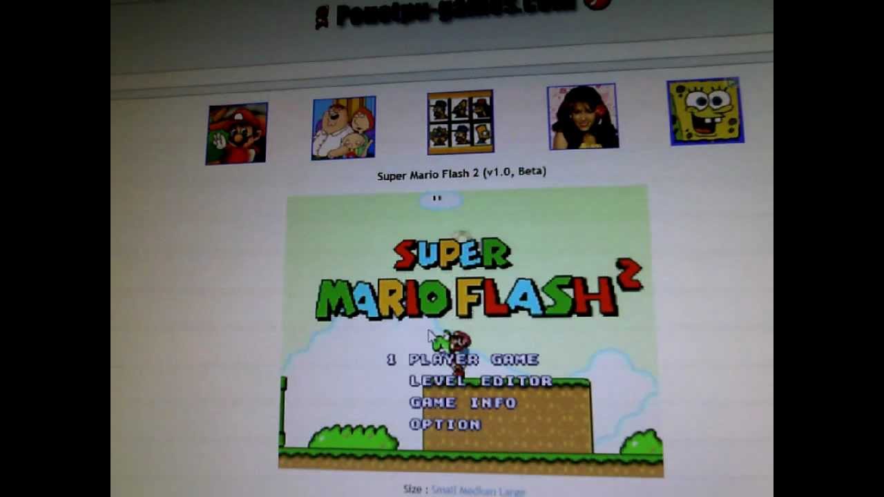 Super Mario Flash 2 Walkthrough Part 1 - YouTube
