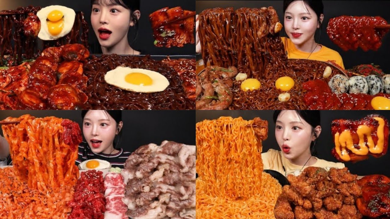 Eat with boki mukbang compilation | ASMR Mukbang | noodles mukbang ...