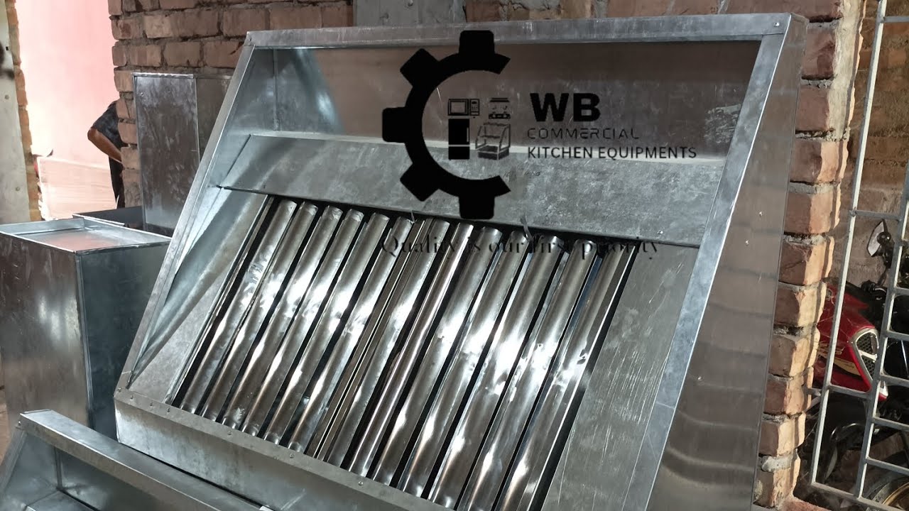 GI hood & Ducting with ss filter - YouTube