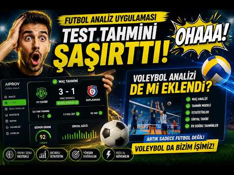 YAPAY ZEKA PROGENIUS EFSANE ÖĞLEN ANALİZLERİ VE FUTBOL UYGULAMASINA EKLENEN VOLEYBOL ANALİZİ #İDDAA