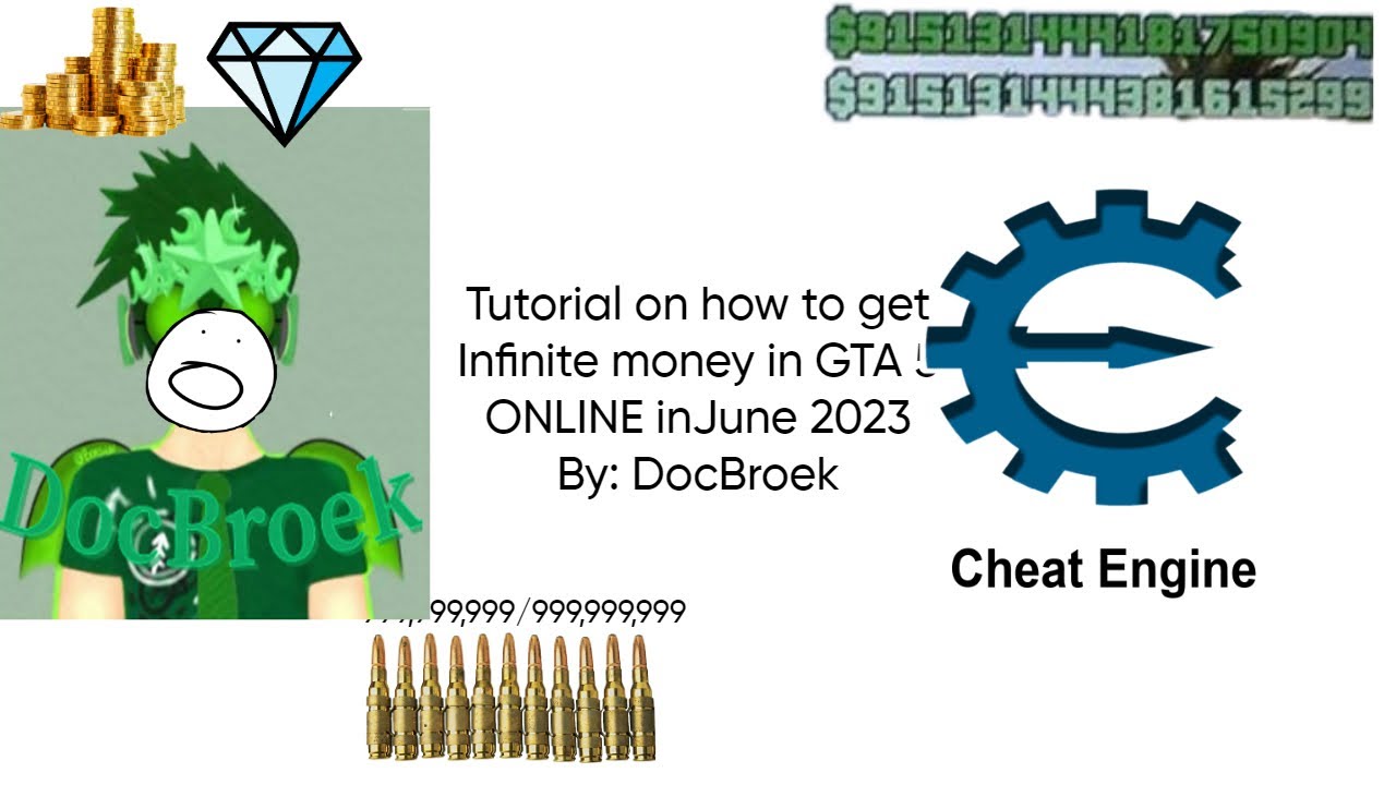 How to get INFINITE MONEY in GTA 5 ONLINE using Cheat Engine! (June ...
