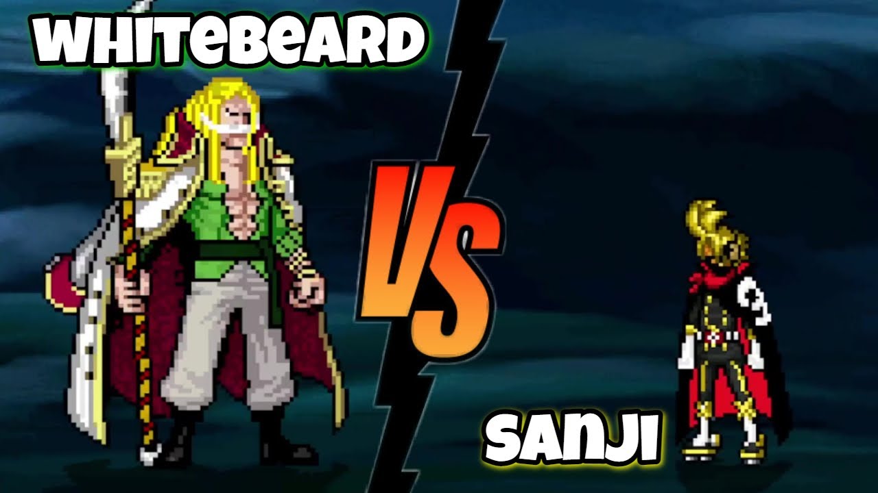 Prime Whitebeard Vs Sanji one piece fights / mugen - YouTube