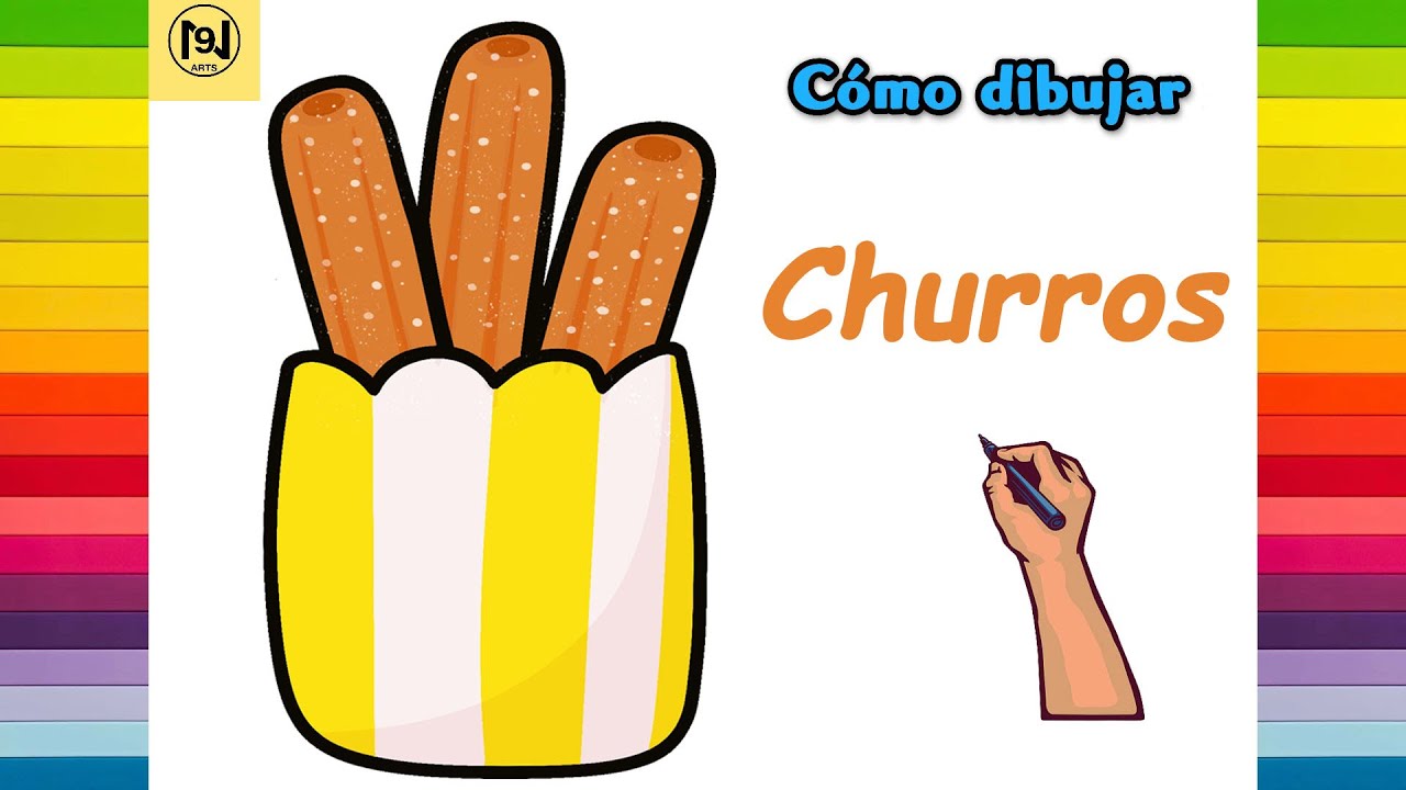 Cómo Dibujar Churros Fácil Paso a Paso - YouTube