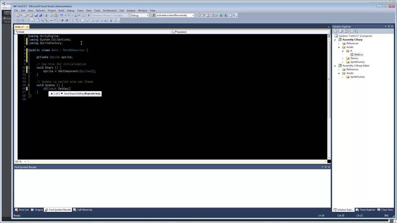 Sprite Factory - Walking character in 1:45 including scripting - YouTube
