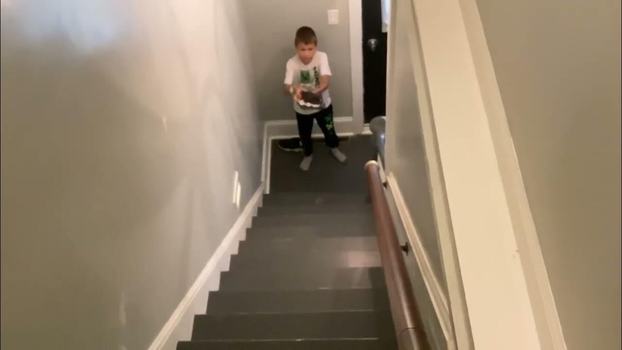 You know you can’t fall down the stairs if your already at the bottom oh my god my balls my ...