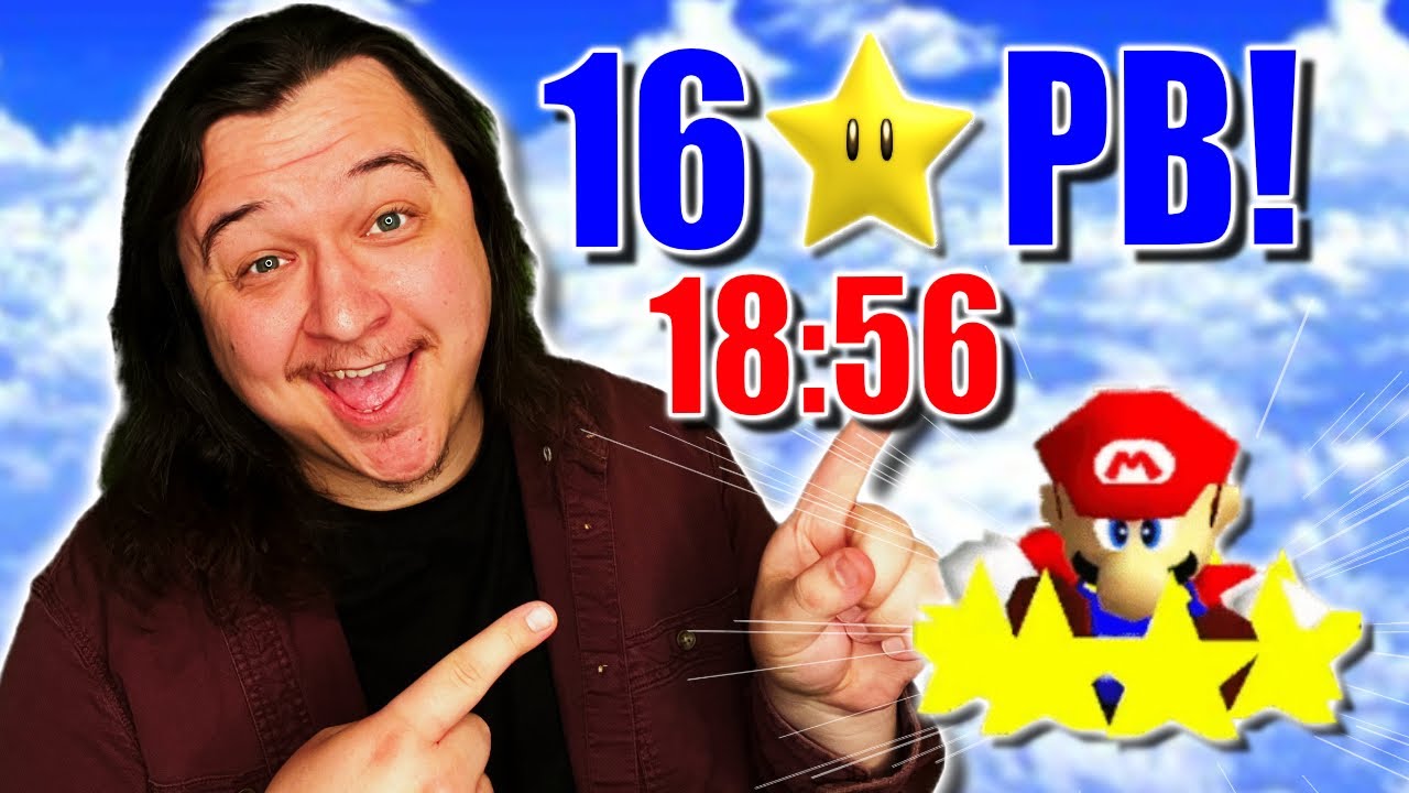 Super Mario 64 16 Star Speedrun In 18 56 Youtube