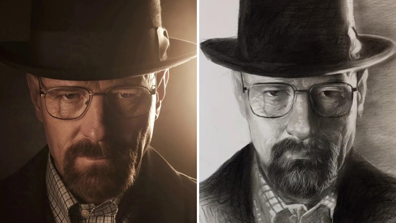 Drawing Walter White Step by Step ∥ Sketch Drawing - YouTube