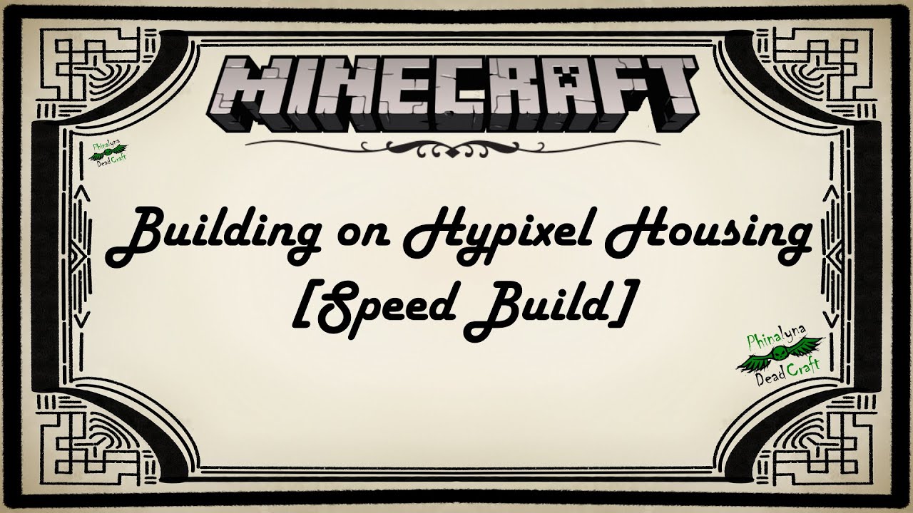 [Minecraft] Speed Build - Building on Hypixel Housing! - YouTube
