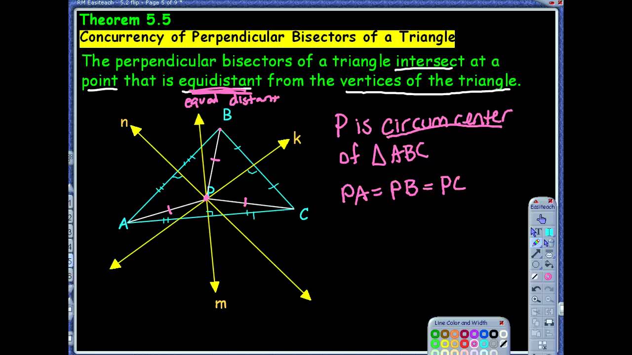 5.2 Bisectors of a Triangle - YouTube