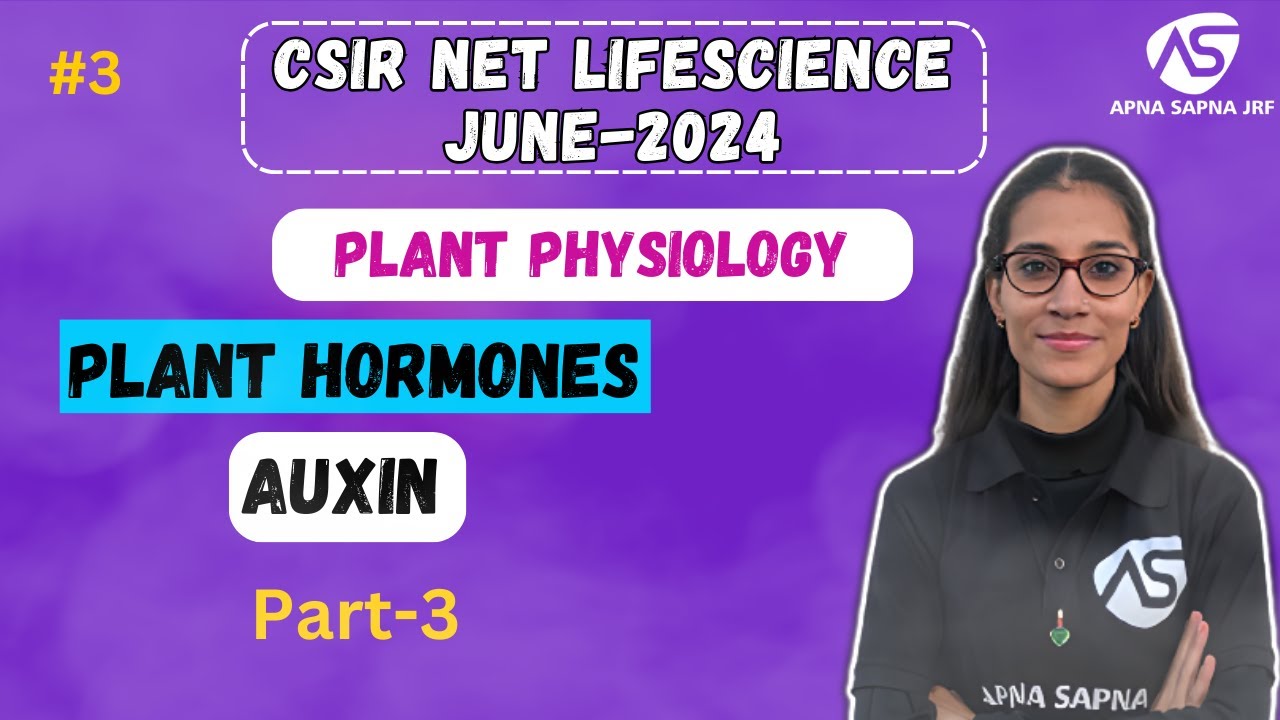 Auxin | Plant Hormones | Plant Physiology | CSIR-NET LIFESCIENCE JUNE 2024 - YouTube