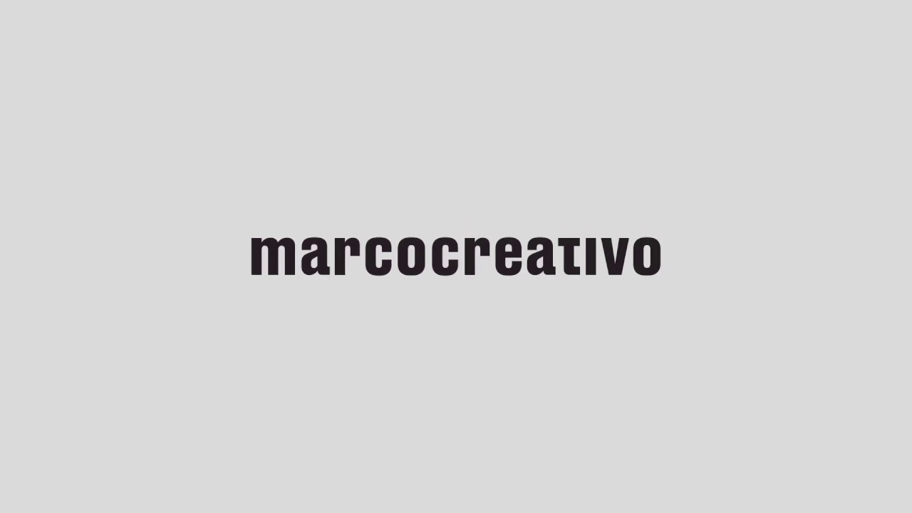 Minimalist Logo Animation - Marco Creativo - YouTube