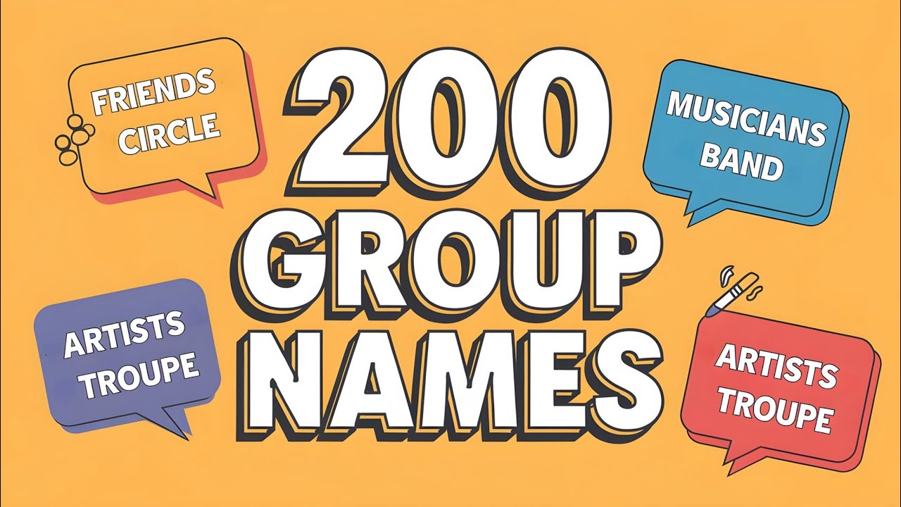 Discover Unknown Group Names! Circle, Troupe, Band, and More! - YouTube