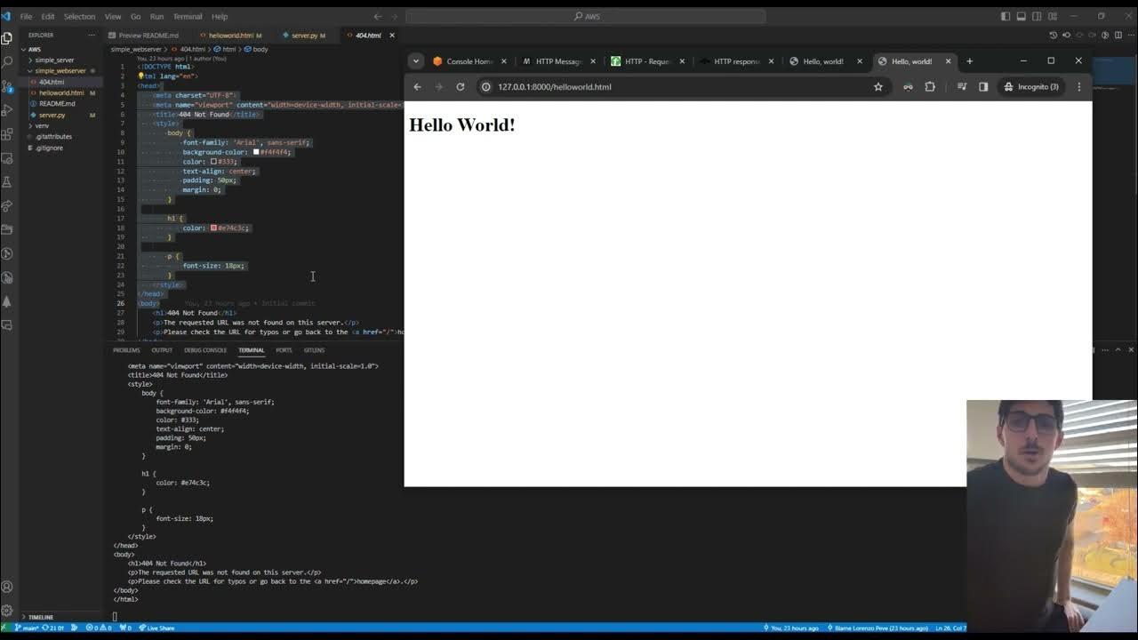 Creating Simple Python Web Server And Deploying It To Aws Youtube