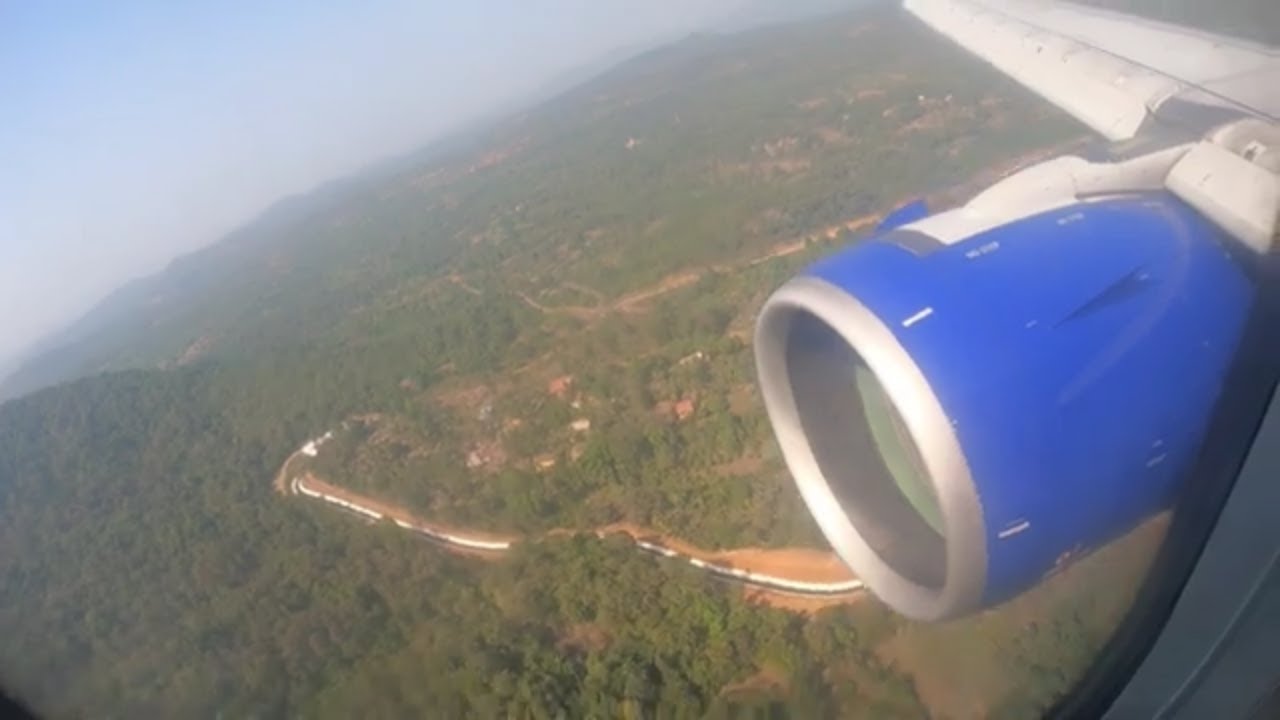 Indigo Flight Landing at Goa Airport | Mopa Airport Goa | Manohar ...