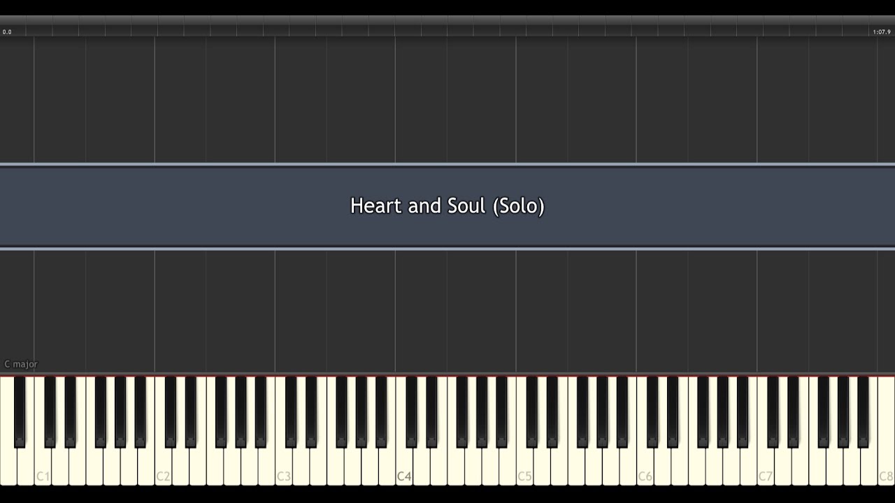 Heart and Soul (Solo Version) | Piano Tutorial | Sheet Notes - YouTube