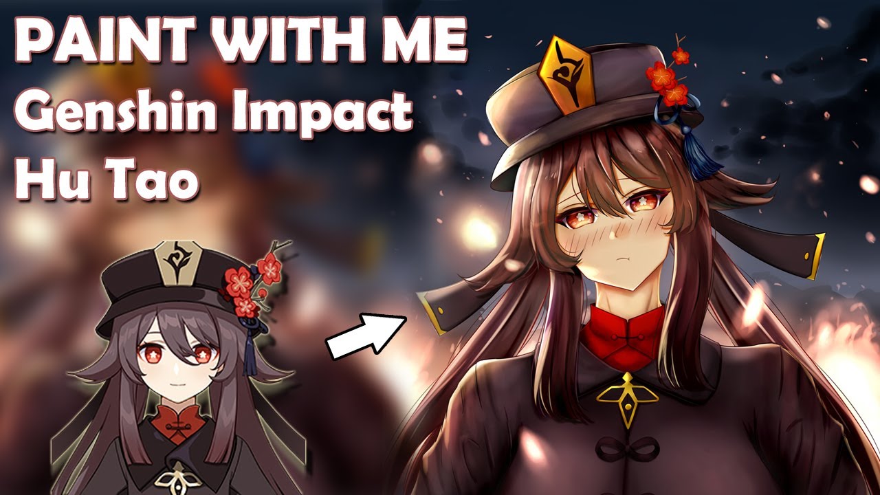 Drawing Hutao Genshin Impact - YouTube
