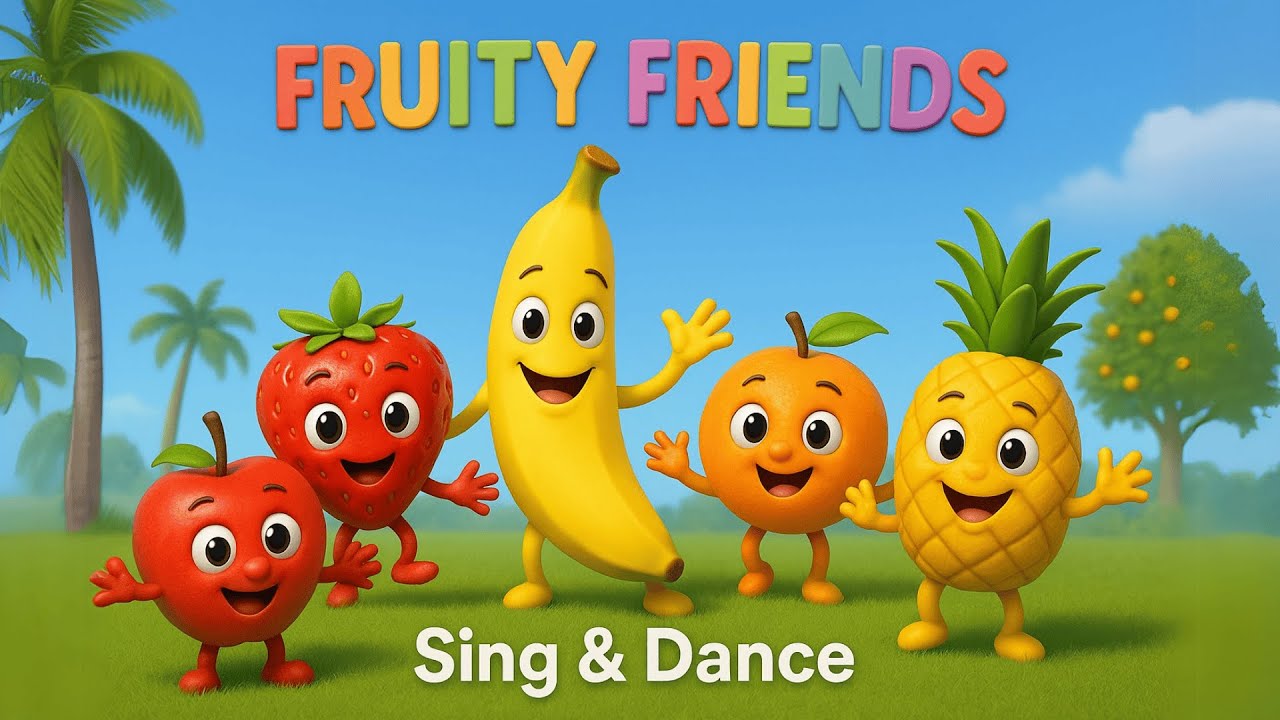 Fruity Friends – A Fun & Catchy Fruit Song for Kids! 🎶🍎🍌🍉 - YouTube