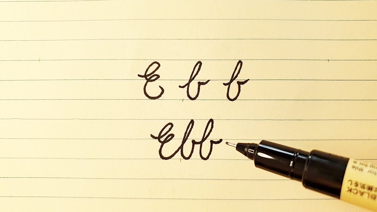 Ebb English Cursive Handwriting Tutorial - YouTube