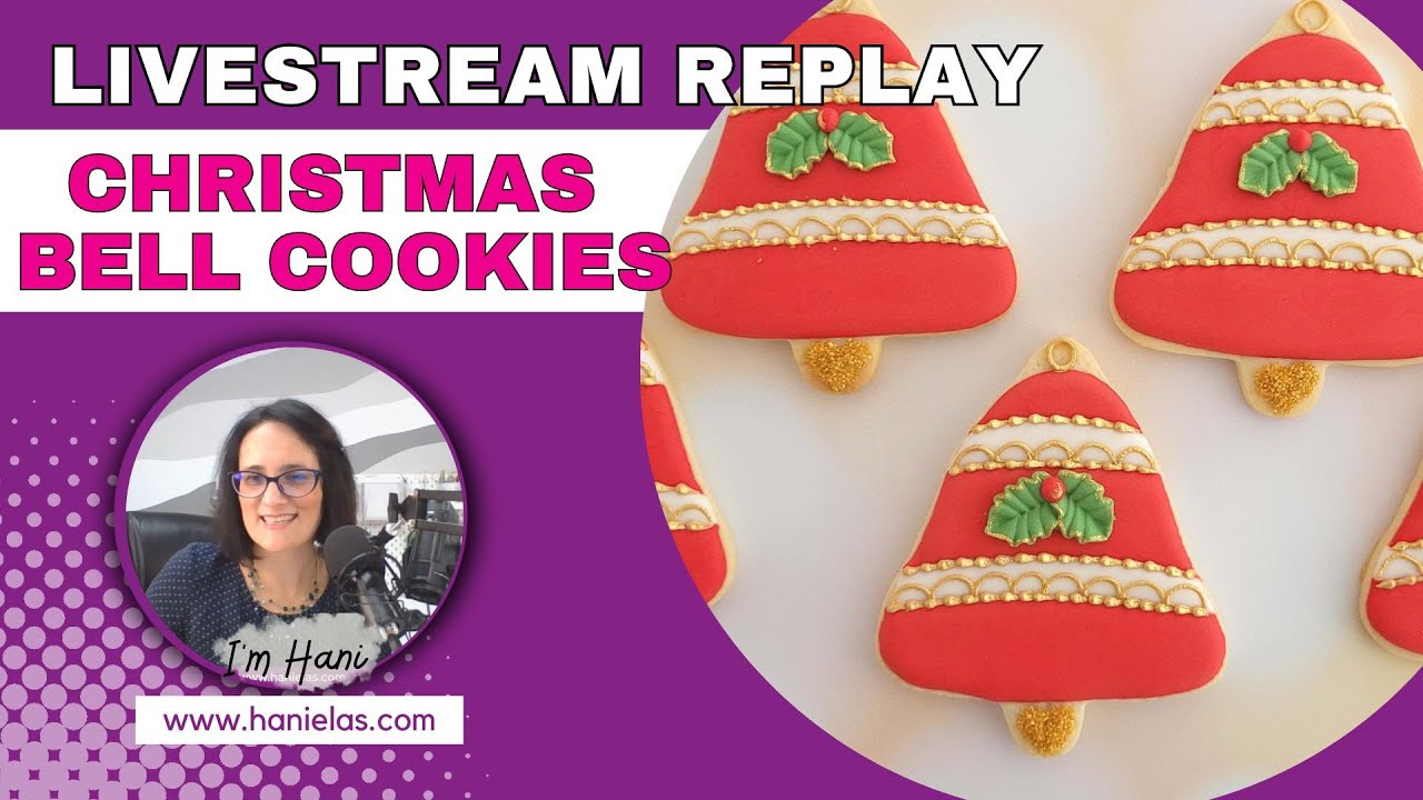 Christmas Bell Cookies - Live Cookie Decorating - YouTube