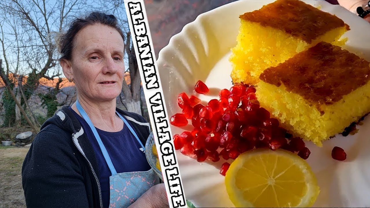 Traditional Albanian Cake With Pomegranate! - YouTube