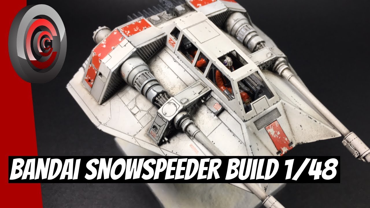 Star Wars Snowspeeder 1/48 by Bandai | Cool Custom Collectibles - YouTube