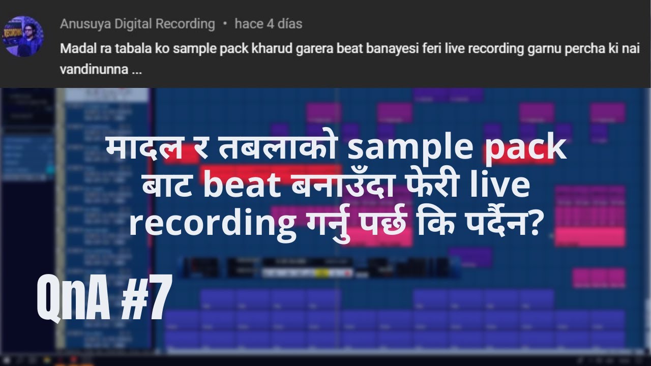 QnA #7 - Using Tabala and Madal Sample Pack - YouTube